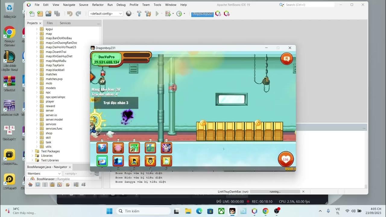 DEMO SRC JAVA NGỌC RỒNG LẬU GẦN ĐỦ TÍNH NĂNG CƠ BẢN | SRC NGỌC RỒNG ...