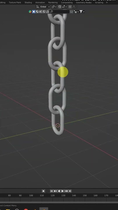 Chain Modeling in Blender #blendertutorial #learnblenderinhindi #blender #shorts - YouTube