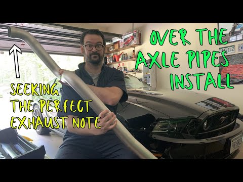 2014 Mustang LTH Over the Axle Exhaust Pipes Installation - YouTube