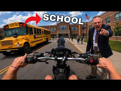 I Took My Surron Ultra Bee to The First Day of School!