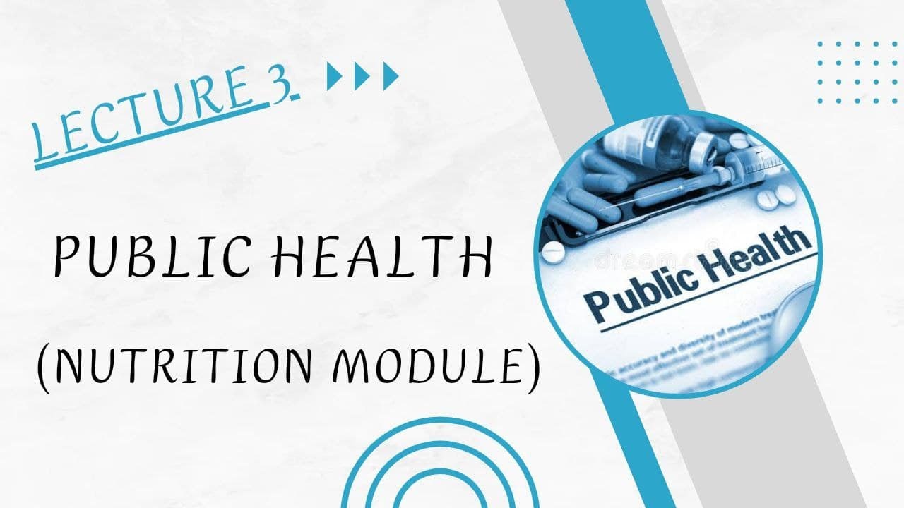 Public health: Lecture 3 (Part 2) - YouTube