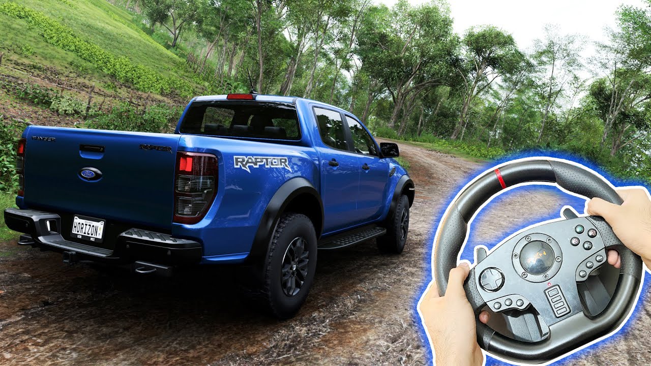 [4K] Forza Horizon 5 | PXN V900 Steering Wheel | Ford F-150 Raptor ...