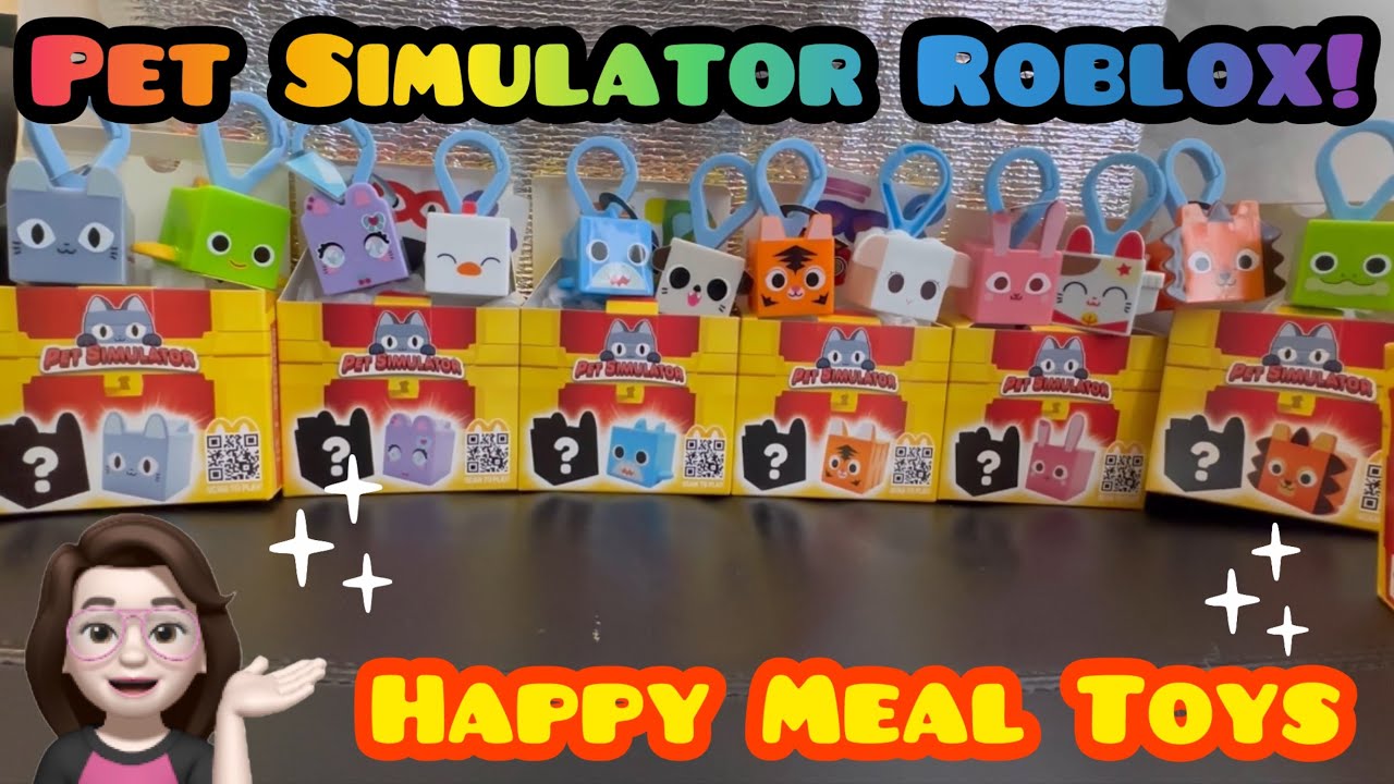 Animal Toys Pet Simulator Roblox McDonalds Happy Meal Toys June 2024 ...