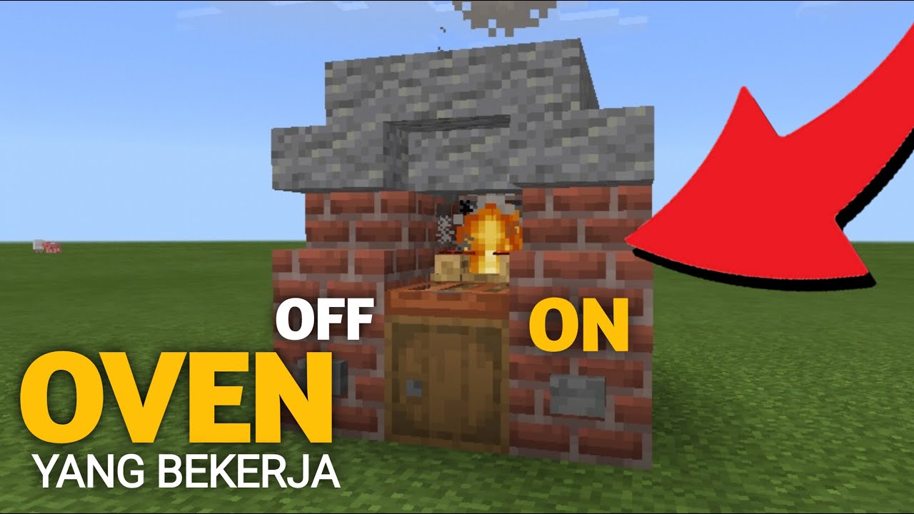 CARA MUDAH MEMBUAT OVEN YANG BERFUNGSI DI MINECRAFT - YouTube