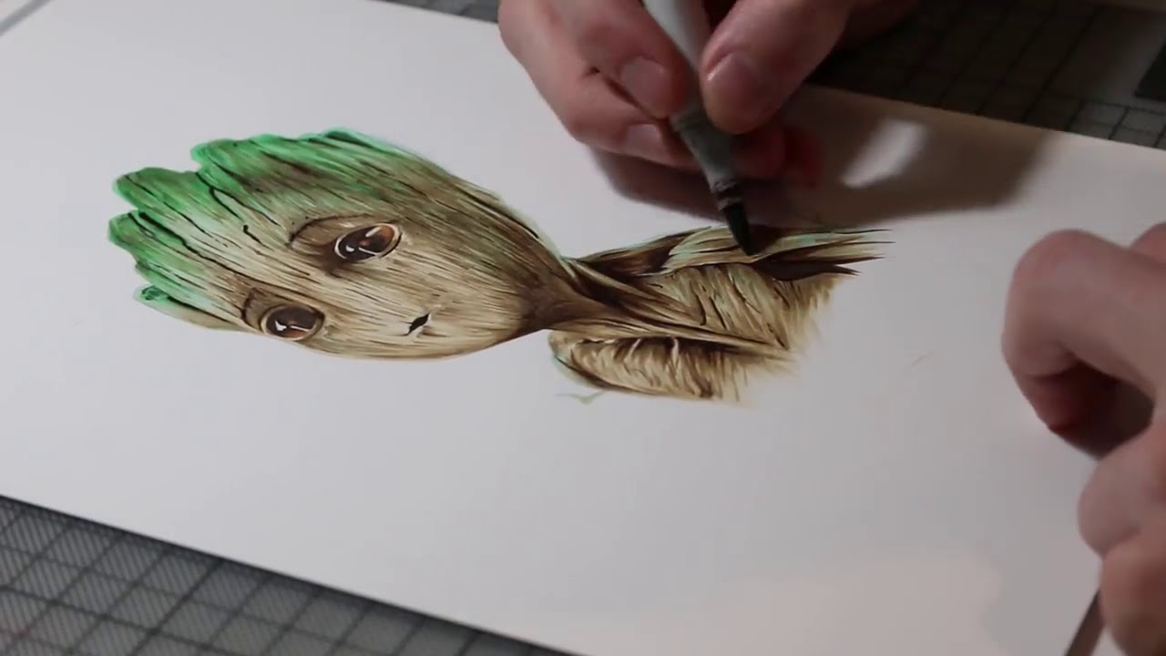 Baby Groot Guardians of the Galaxy 3# dibujo - YouTube