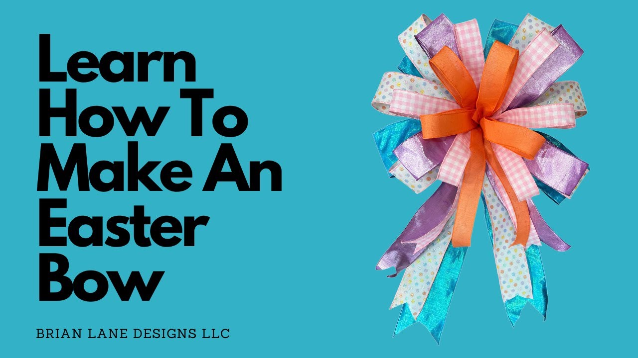 DIY Easter Bow, Learn How to Make An Easter Bow, How To Make An Easter ...