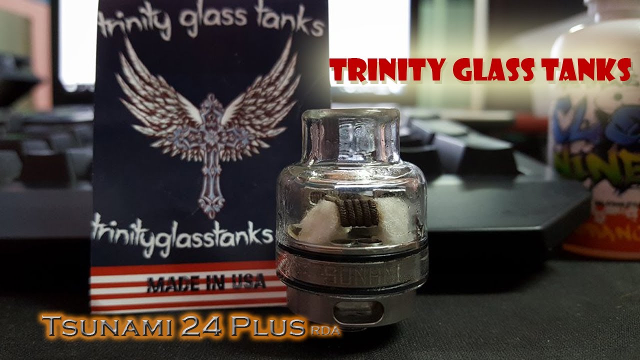 รีวิว แคปแก้ว Trinity Glass Cap for Tsunami 24 Plus RDA (แท้) เจ็บคอ ...