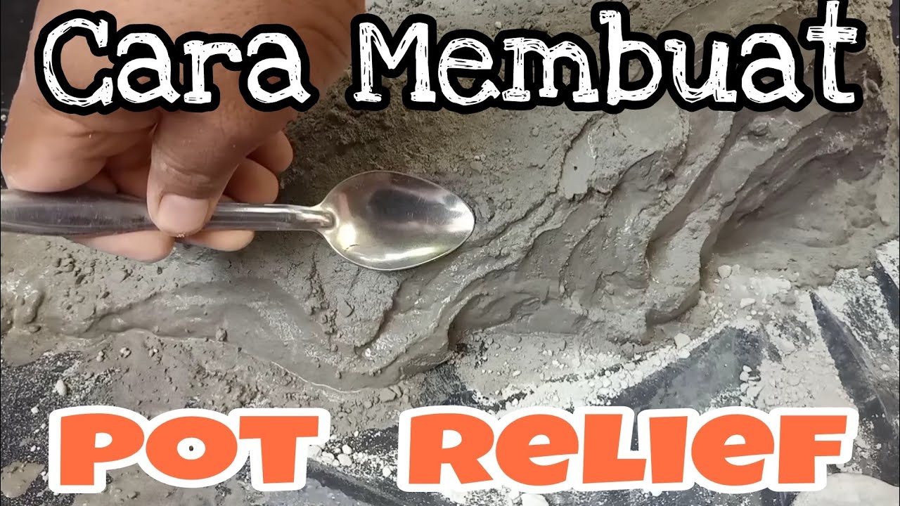 Cara Membuat Pot Relief - YouTube