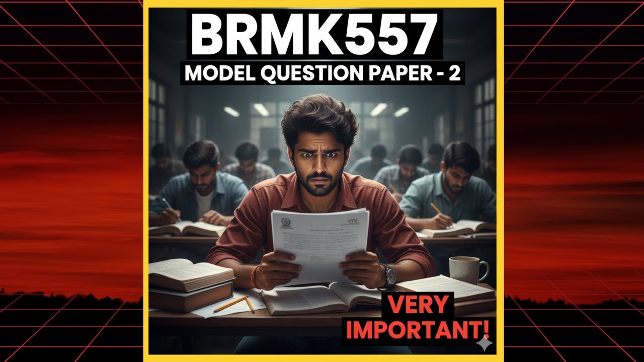 BRMK557 Model Question Paper 2 | VTU 5th Sem | Important Questions ...
