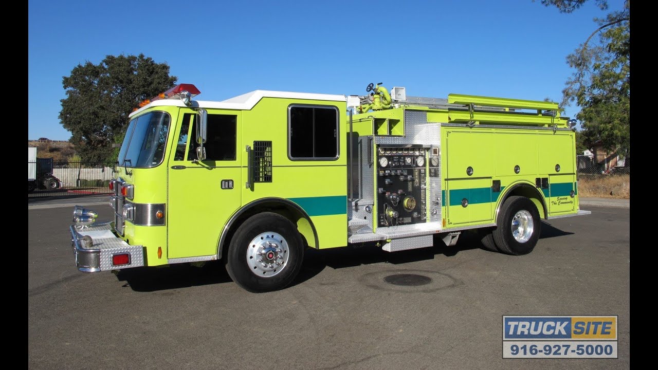 1991 Pierce Dash 1250 GPM 1250 Gallon Water Tender - YouTube
