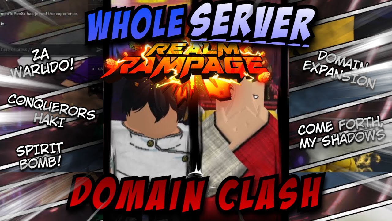 The WHOLE SERVER (tries to) DOMAIN CLASH In Realm Rampage! - YouTube