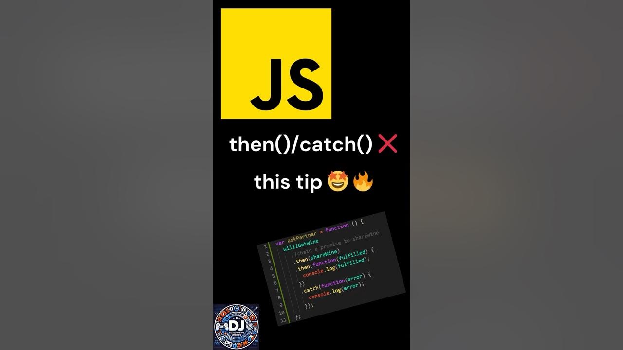 How to handle promises better in JS 😎 #js #coding #tipsandtricks #nodejs #shorts #3mins - YouTube