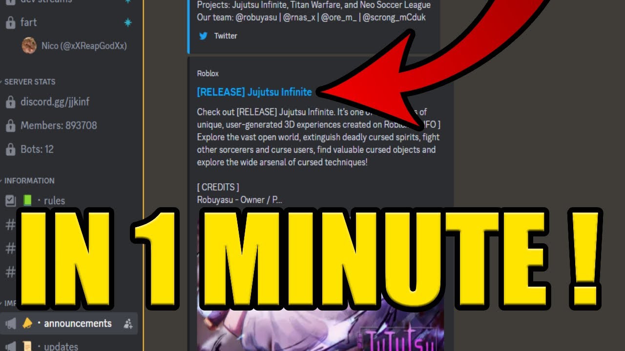 HOW to JOIN JUJUTSU INFINITE DISCORD SERVER PC & MOBILE - YouTube