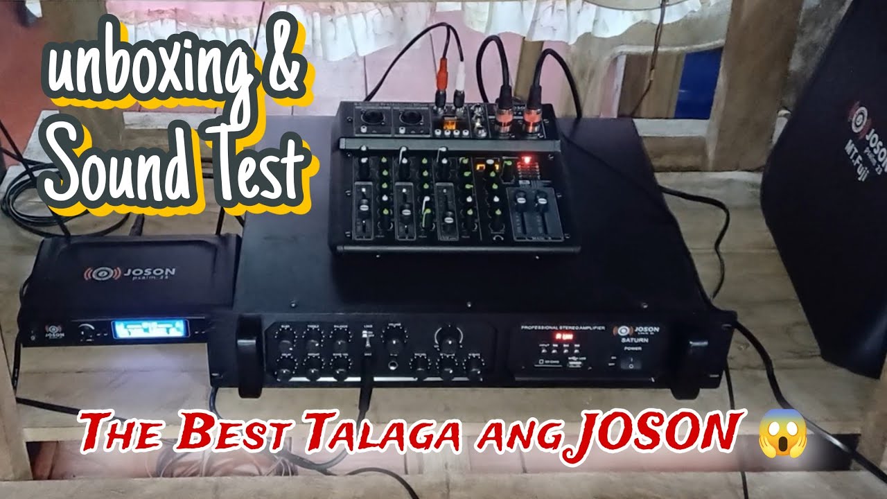 Joson Products Unboxing & Sound test Joson Saturn Amplifier, Joson ...
