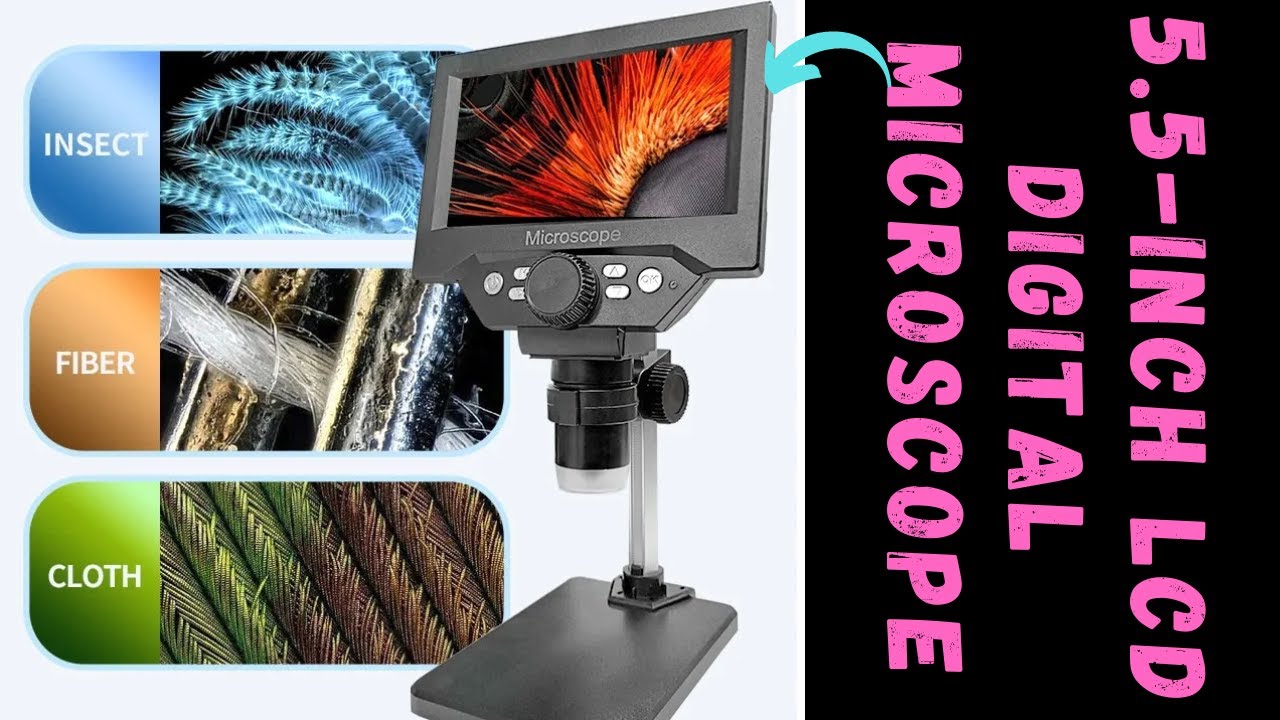 5.5 inch LCD Digital Microscope - YouTube