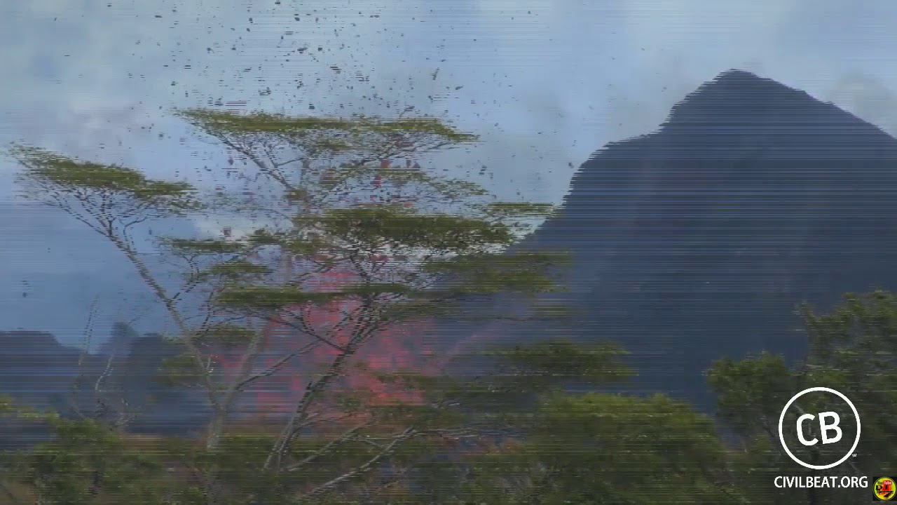 Live Video Kilauea Lava Flow Activity In Lower Puna Hawaii - YouTube