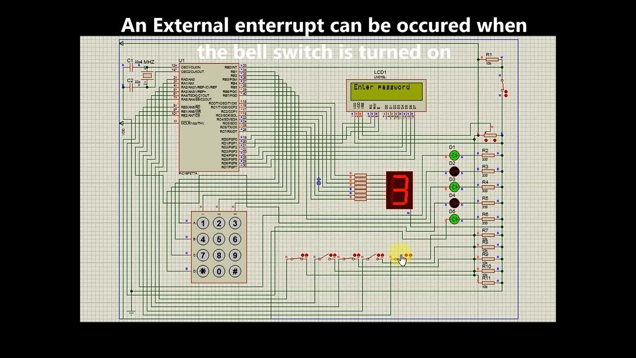 Smart Home ... part 1 (PIC 16F877A) - YouTube