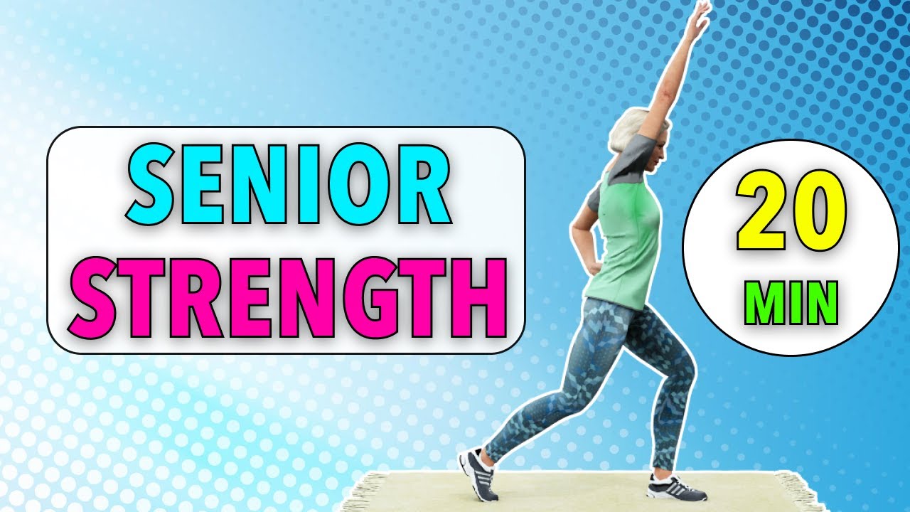 20 MIN SENIOR STRENGTH WORKOUT - OVER 60s EXERCISE - YouTube