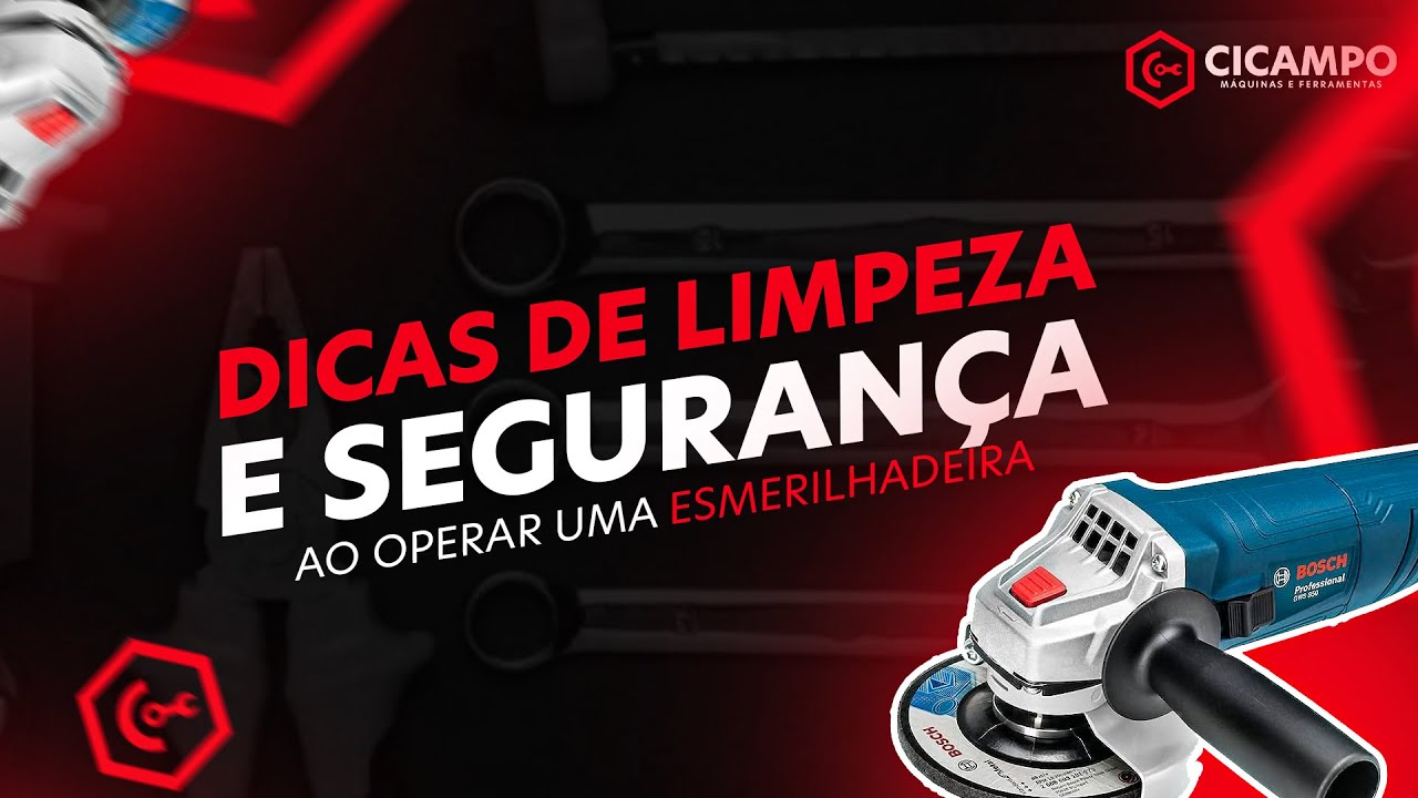 DICAS DE LIMPEZA E SEGURANÇA AO OPERAR UMA ESMERILHADEIRA - YouTube