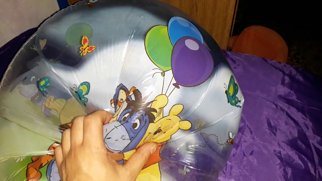 Winnie the Pooh bubble balloon popping - YouTube