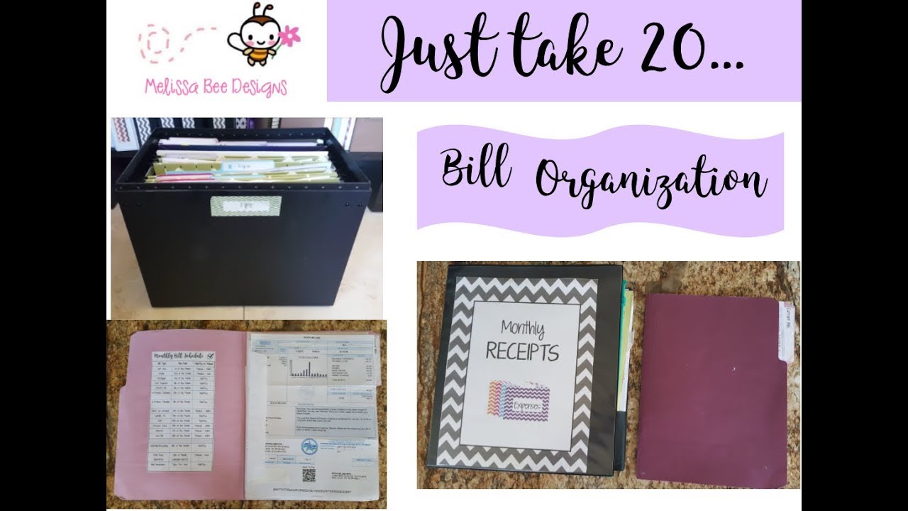 ORGANIZE: Monthly Bill Paying Organization | How to create an easy ...
