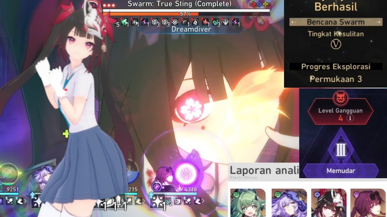 Sparkle [HANABI] Honkai Starrail - SU Swarm 5 Kesulitan Level 4 | With ...