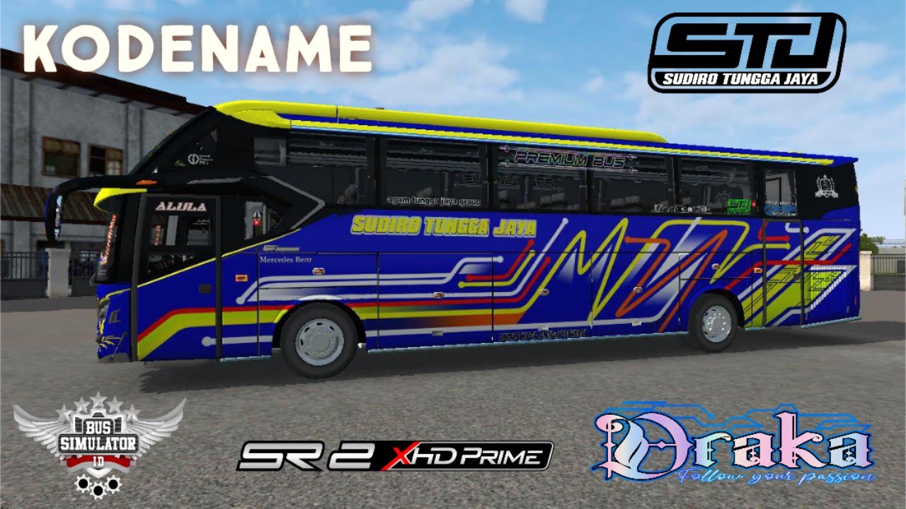 SHARE‼️Livery Sudiro Tungga Jaya STJ "Draka" XHD to SR2 Gen 3 BUSSID V3 ...