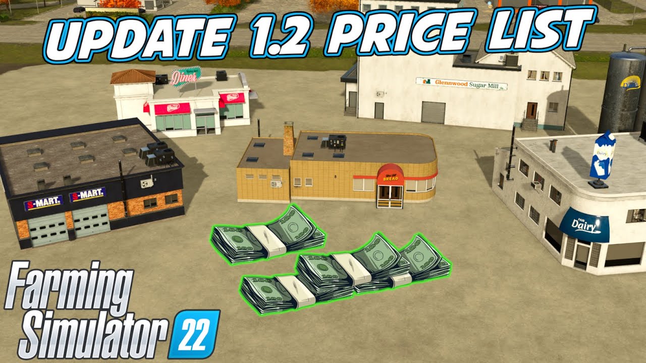 FS22 Updated Sell Prices Full List | Farming Simulator 22 - YouTube