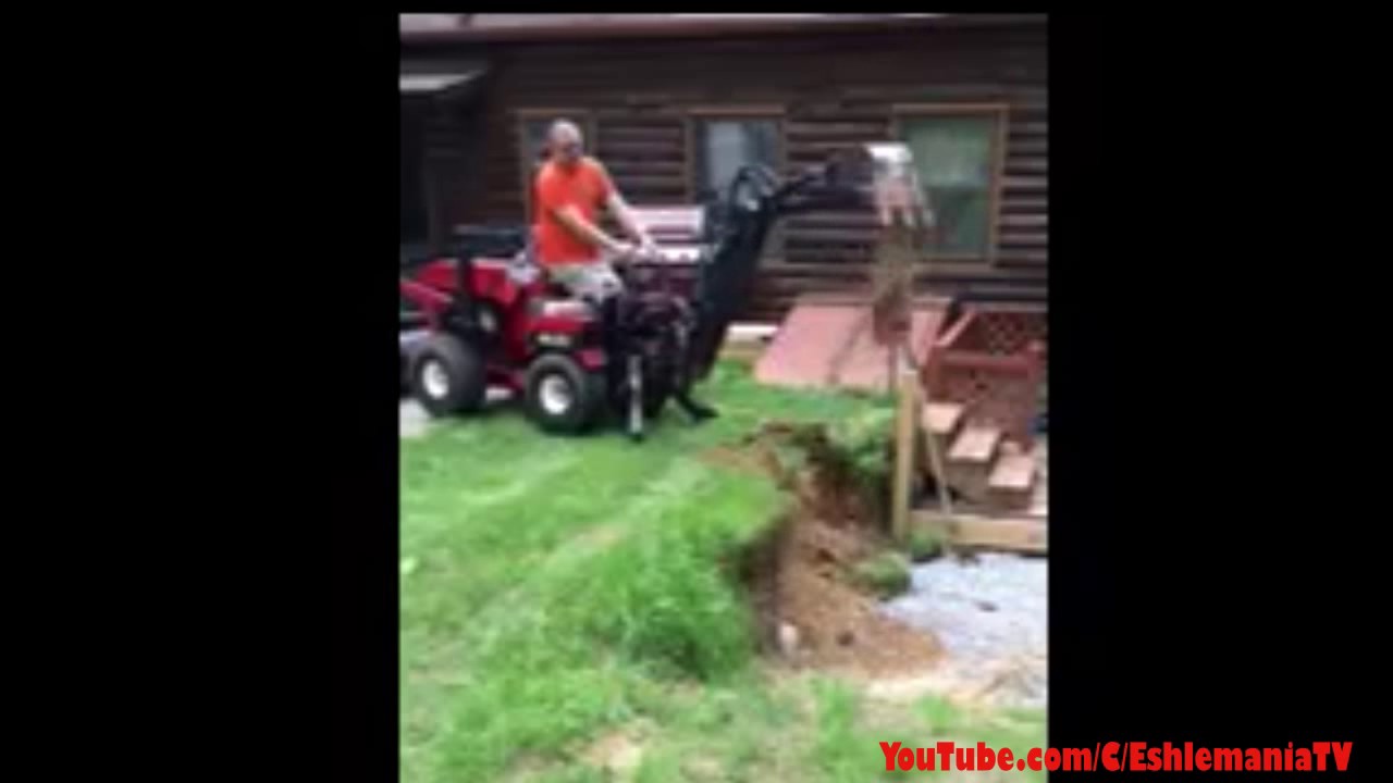 Steiner Backhoe Attachment In Action - YouTube