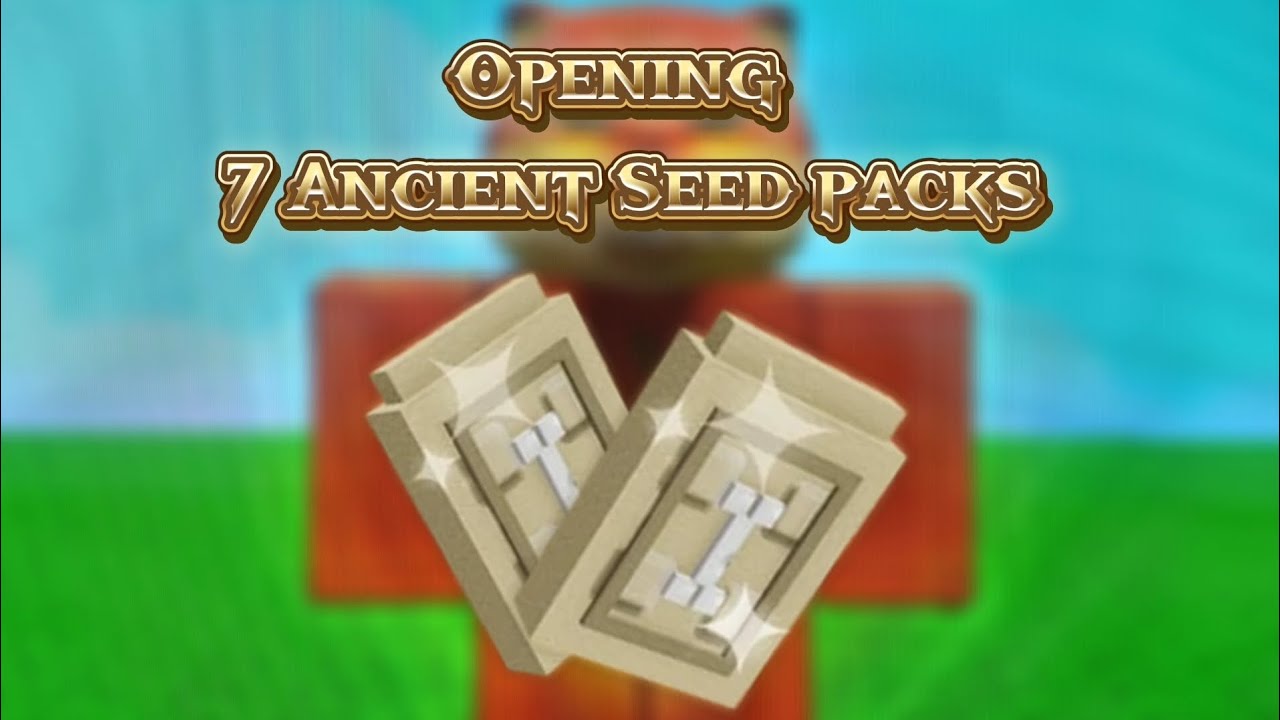 Opening 7 Ancient Seed Packs in Grow a garden. - YouTube