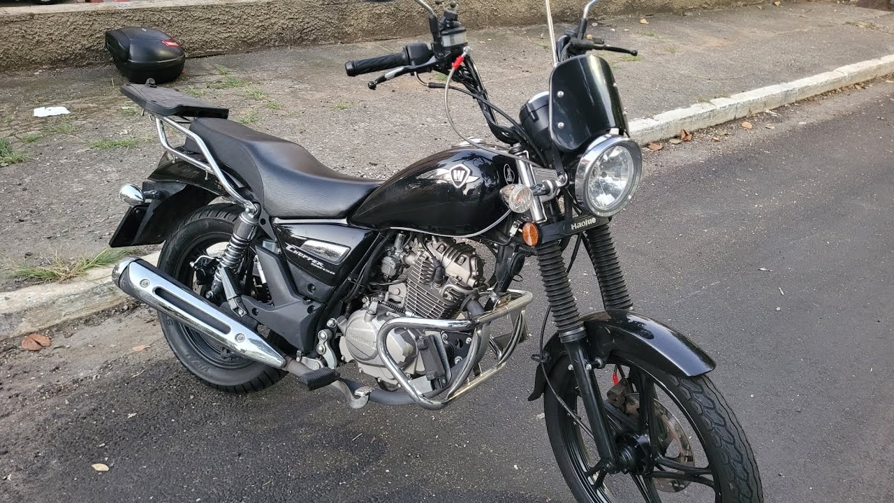 Chopper road 150 com seca suvaco de 25 cm. Muito confortável. - YouTube