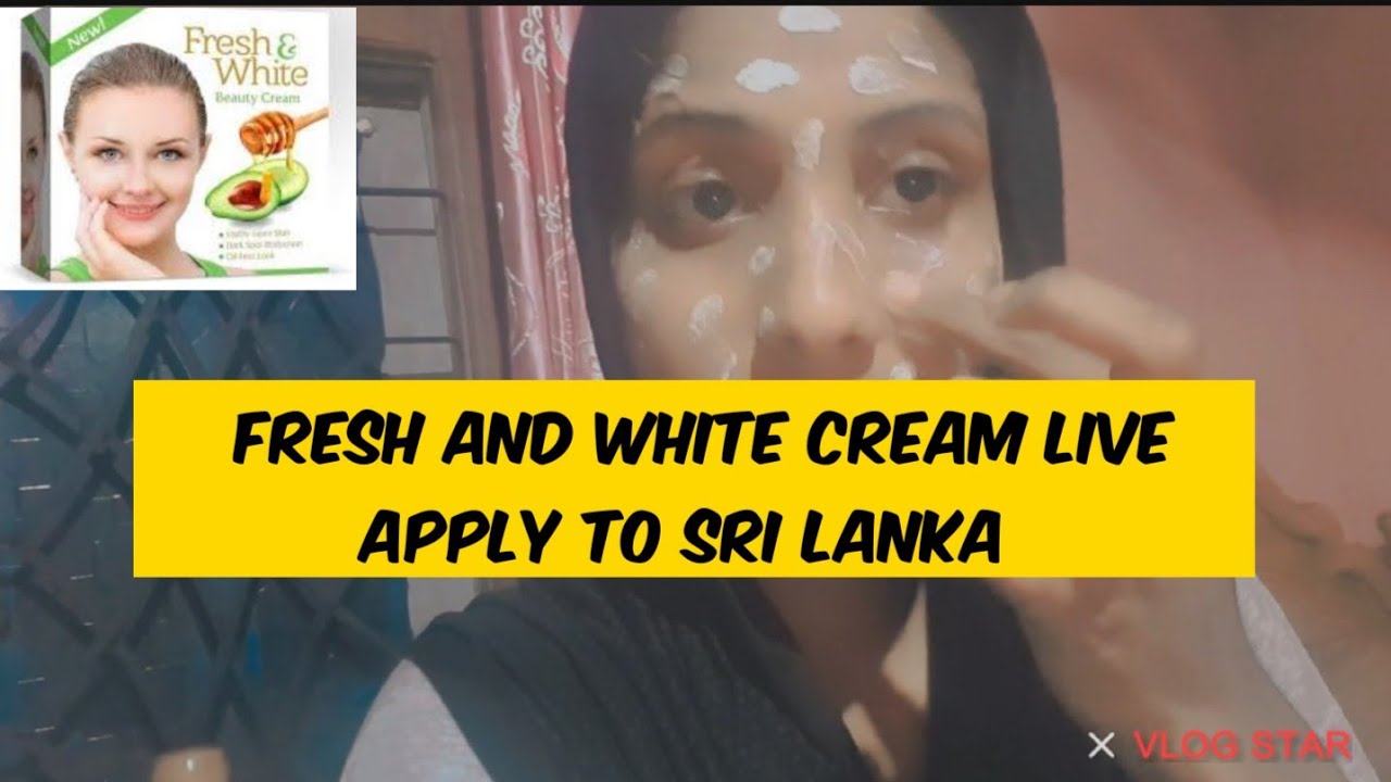 Live apply fresh and white cream ...night cream my apply step - YouTube
