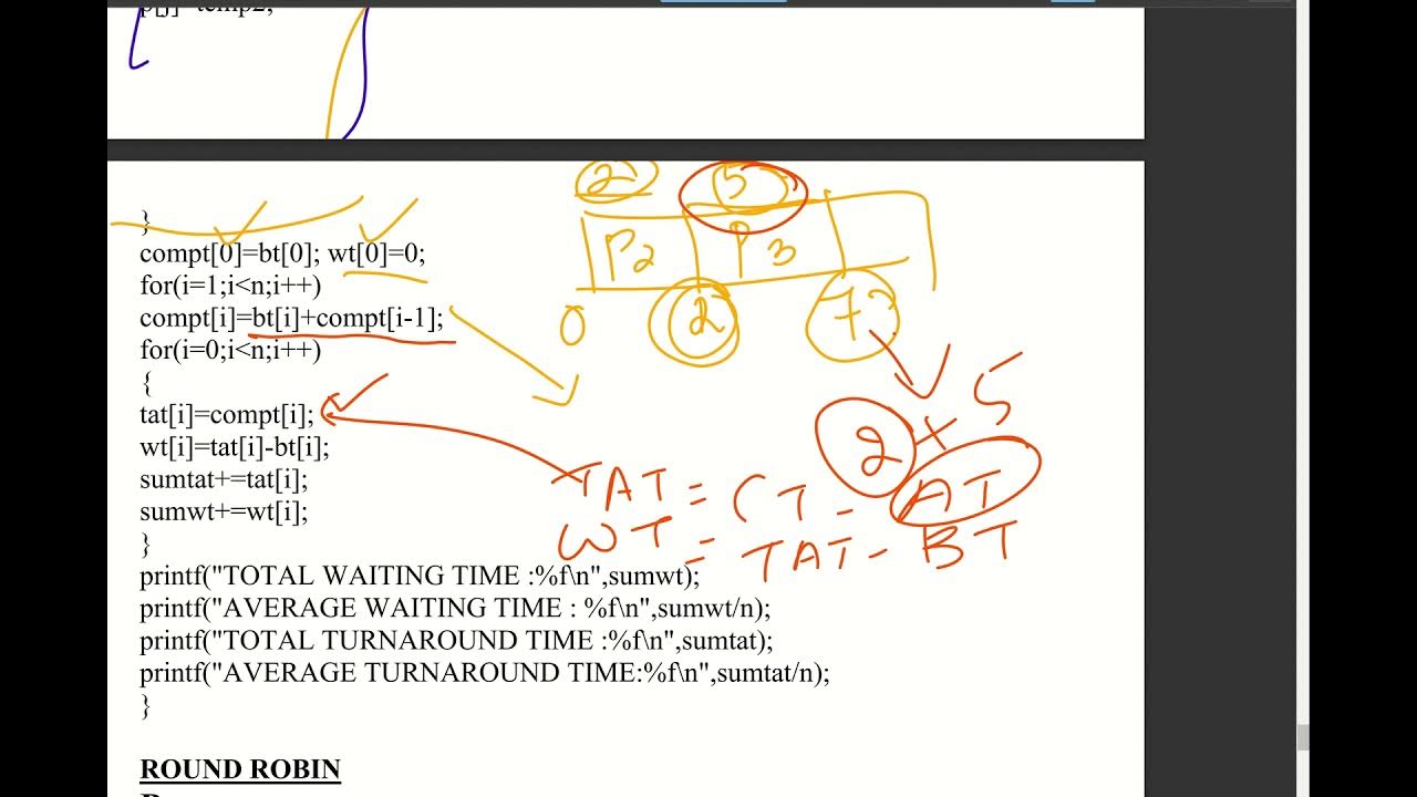 CSL206 :C program to implement Priority Scheduling Algorithm - YouTube