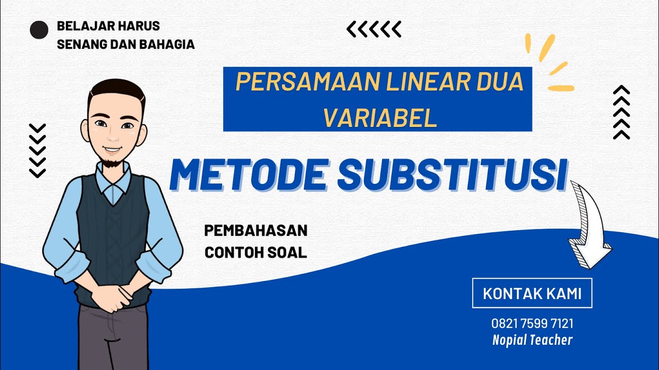 Cara Gampang Menyelesaikan Sistem Persamaan linier Dua Variabel (SPLDV ...