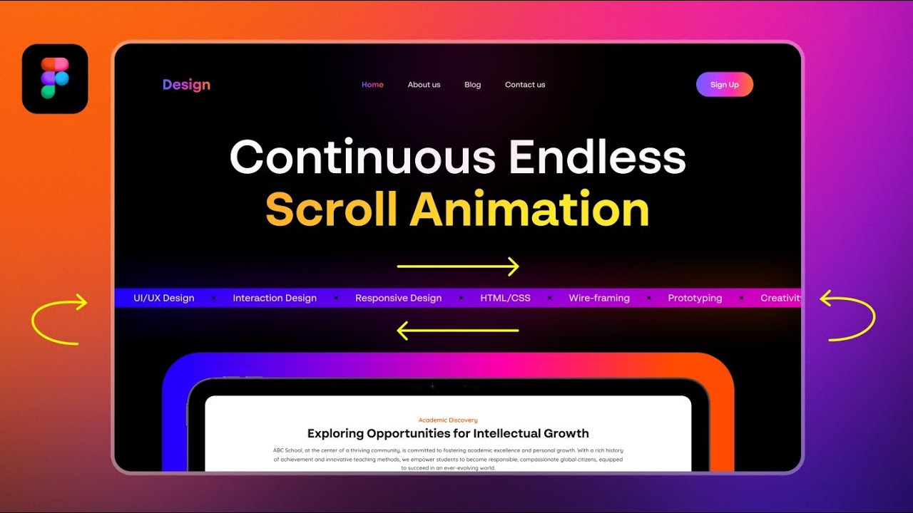 Master Continuous Endless Scroll Animation in Figma | Step-by-Step UI ...