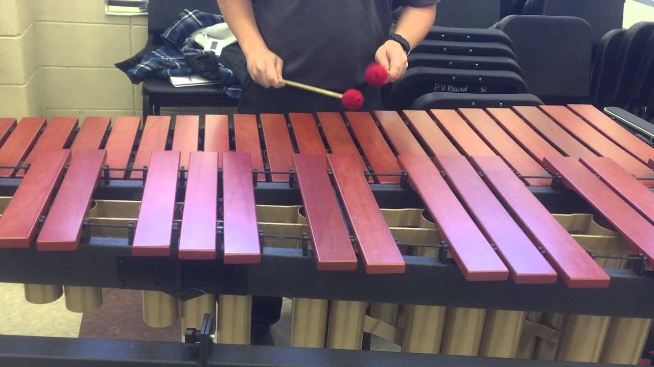 The chromatic scale on the marimba! PVD - YouTube