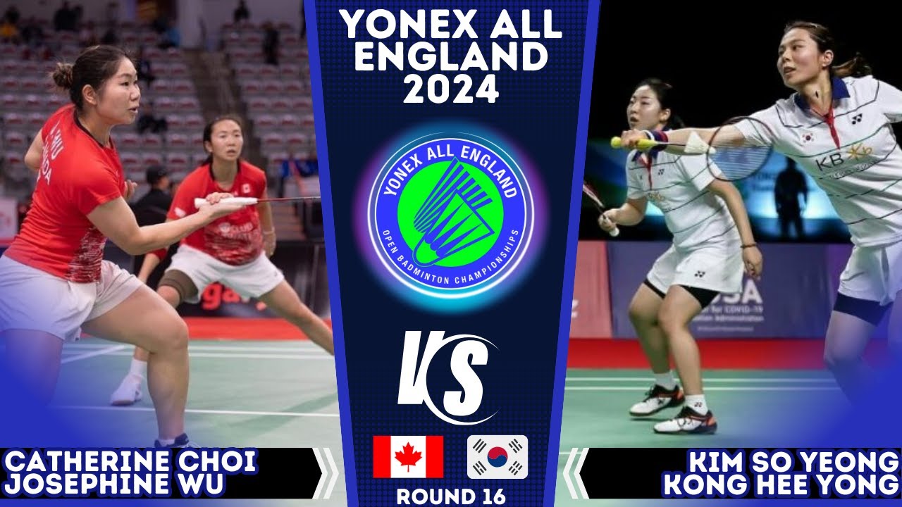 Choi / Wu vs Kim / Kong (김소영 / 공희용) All England 2024 Badminton - YouTube