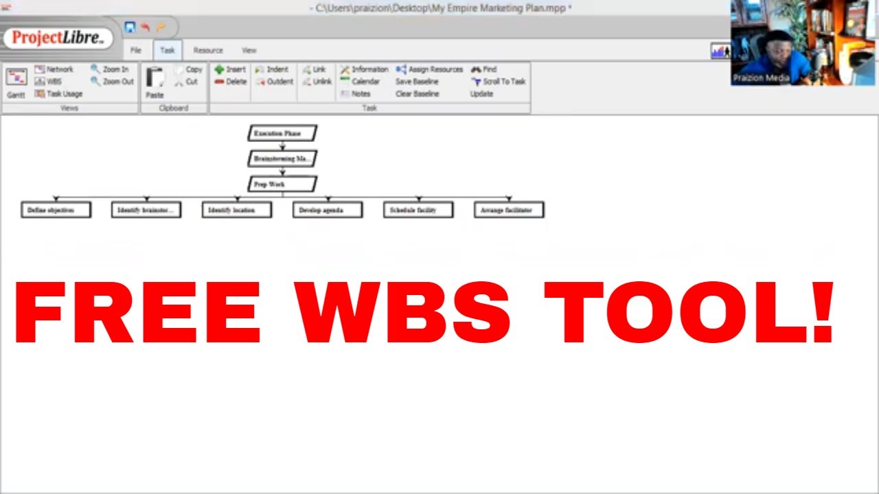 FREE WBS Visual Building Tool for Project Management & PMPs - YouTube