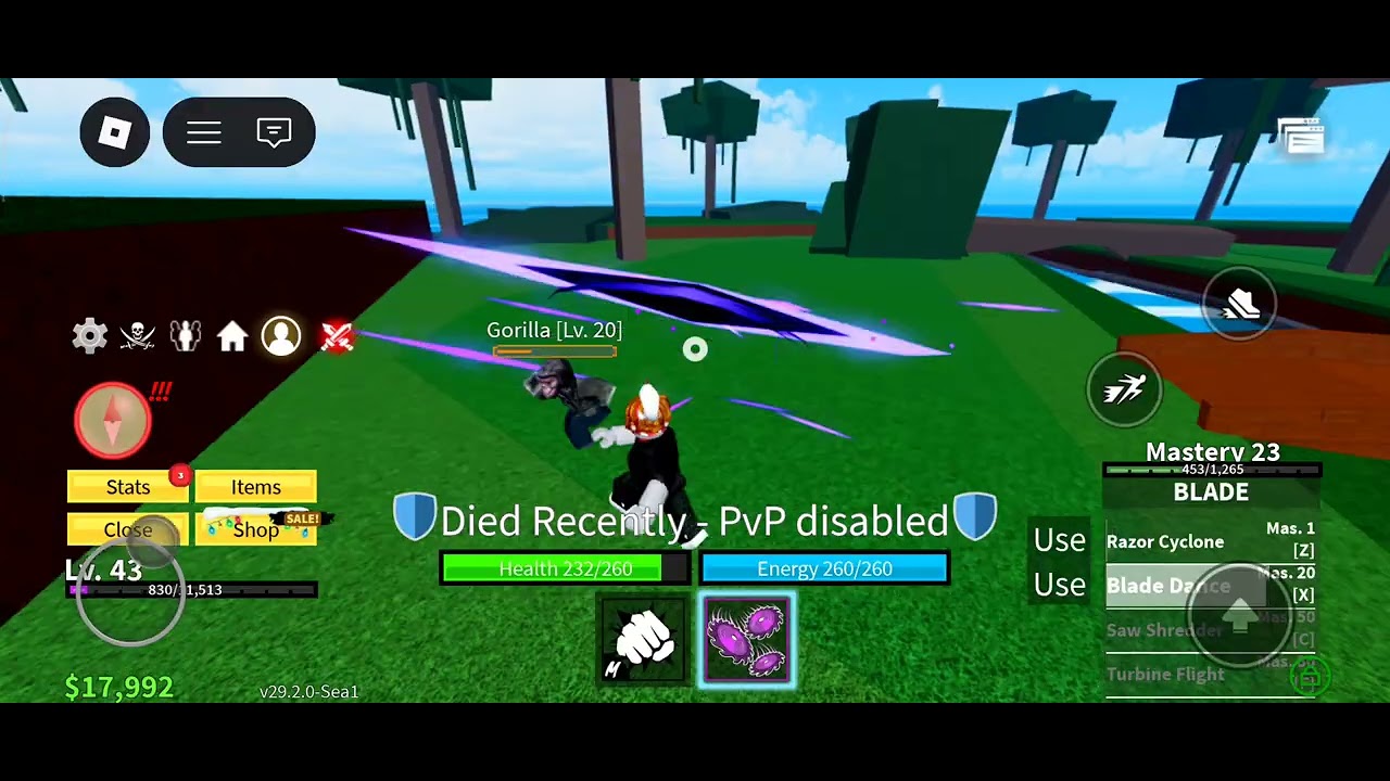 Blox fruits #10 | TRYING BLADE IT GOT M1! - YouTube