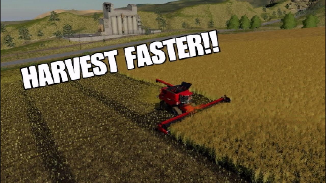 "HARVEST FASTER!!" (How to harvest faster) - Farming Simulator 19 - PS5 ...