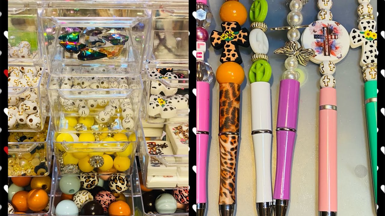 #383 LET'S DECORATE SOME STYLUS AND PENS WITH BEAUTIFUL BEADS!! @temu # ...