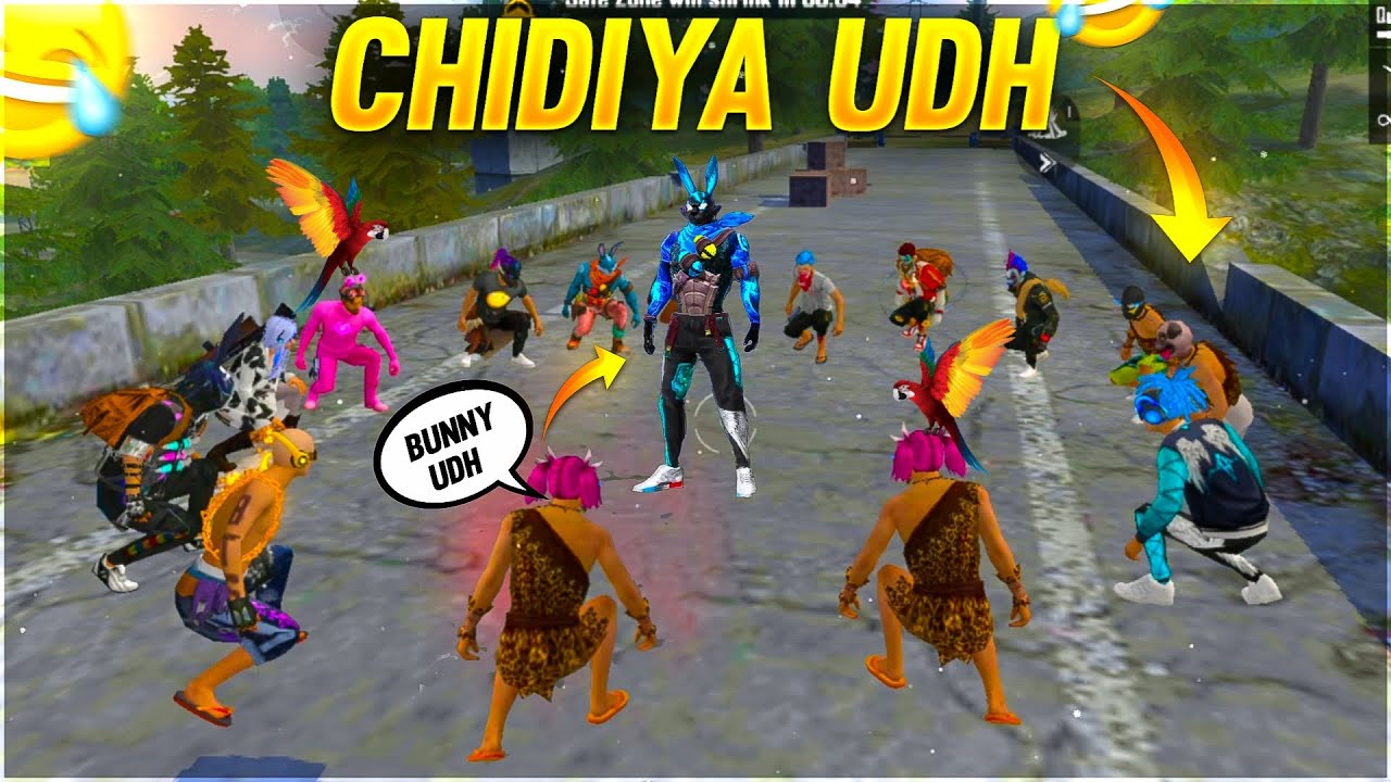 Playing Chidiya Udh🤣With 49 Noobs On Factory Roof Win 10,000 Diamond💎😲 ...