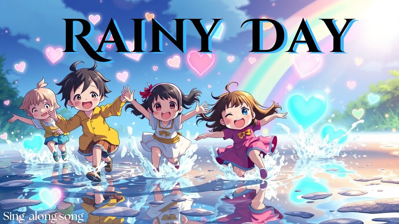 Rainy Day | Rain Song for Kids | Sing-along song for kids | Rain Dance ...