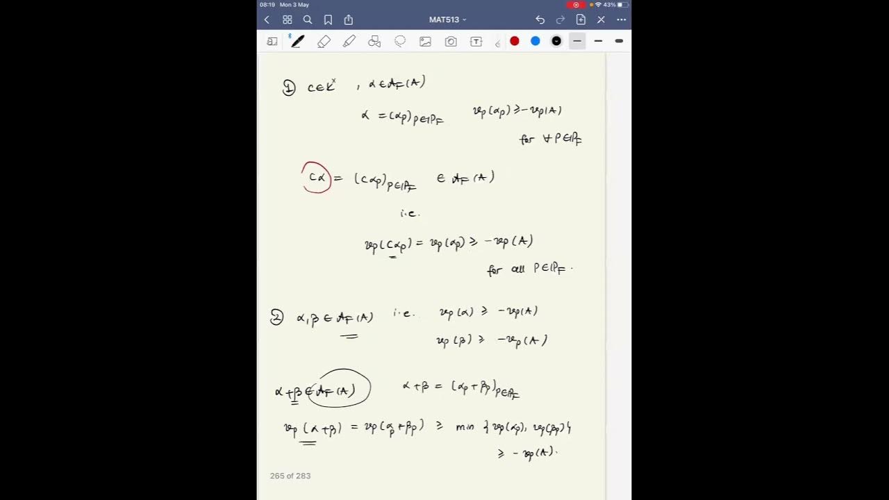 Introduction to Algebraic Function Fields and Codes-Lecture 19.III - YouTube