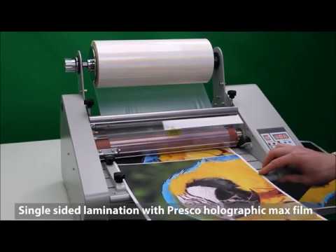 Presco 360 Desktop Roll Laminator SRA3 - YouTube