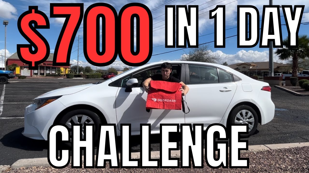 $700 IN ONE DAY DoorDash/Uber Eats Challenge (9th Attempt) - YouTube