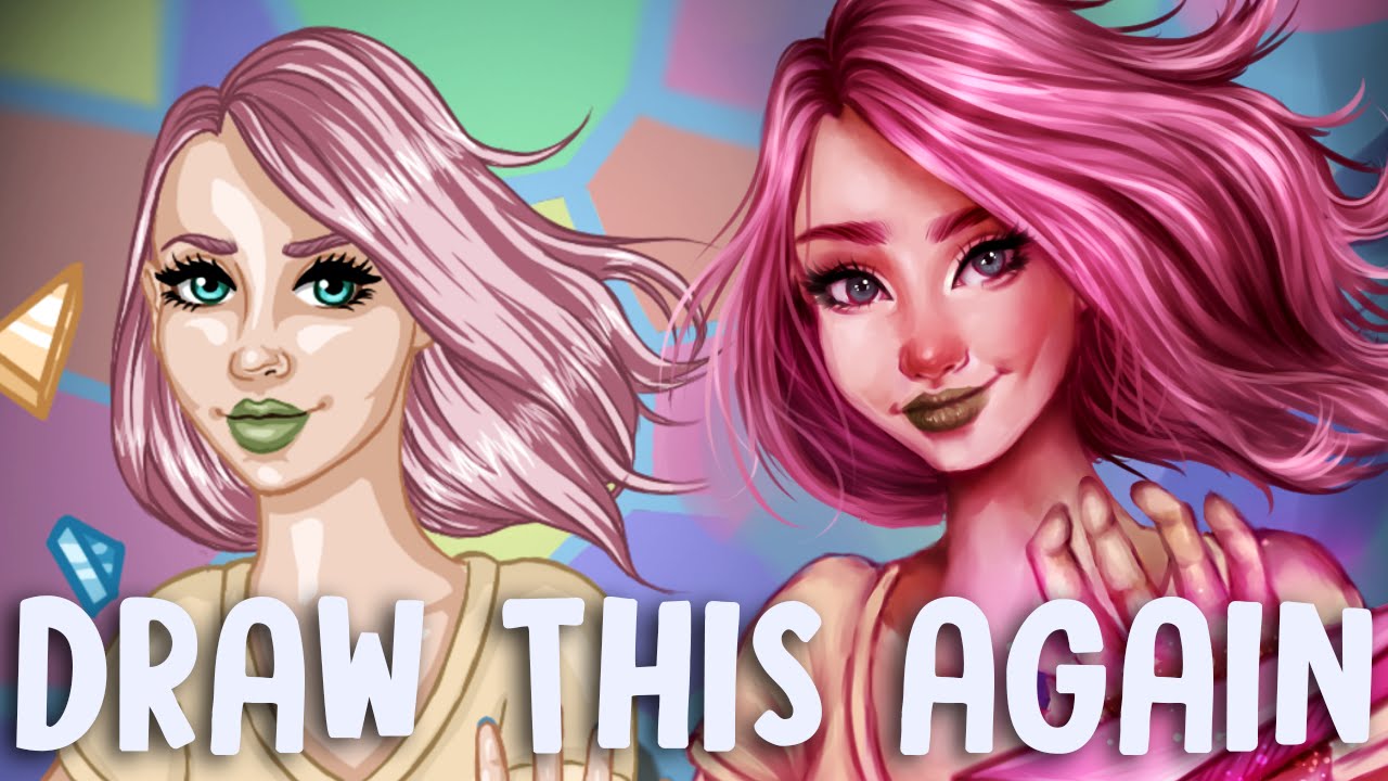 DRAW THIS AGAIN Challenge! #5 | Geometric | Jenna Drawing - YouTube