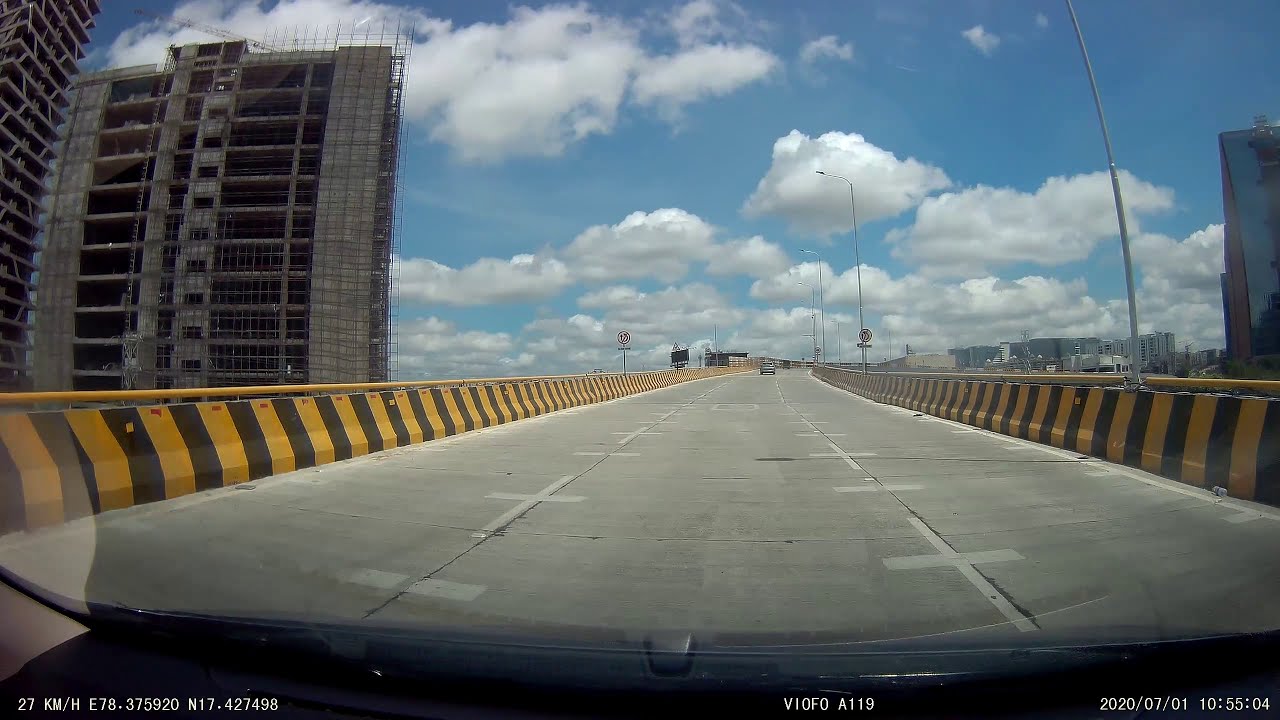 Drive over Hyderabad's biodiversity flyover - YouTube