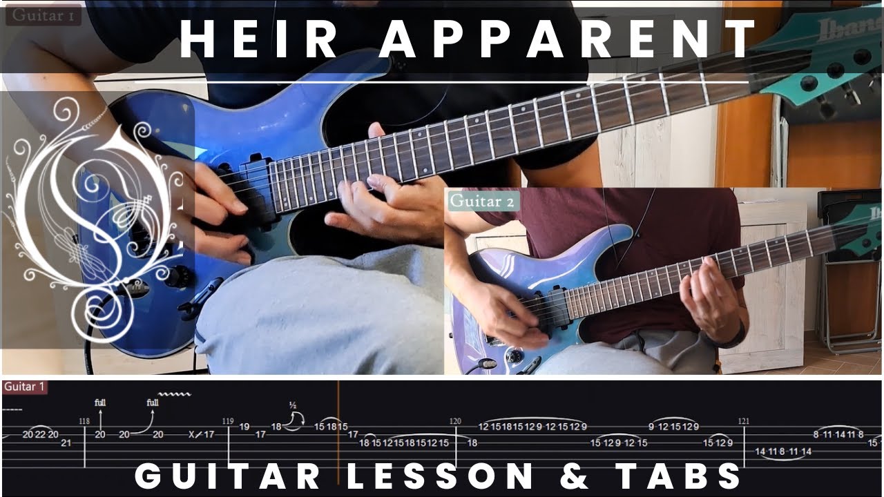 Opeth - Heir Apparent (guitar lesson + tabs) - YouTube