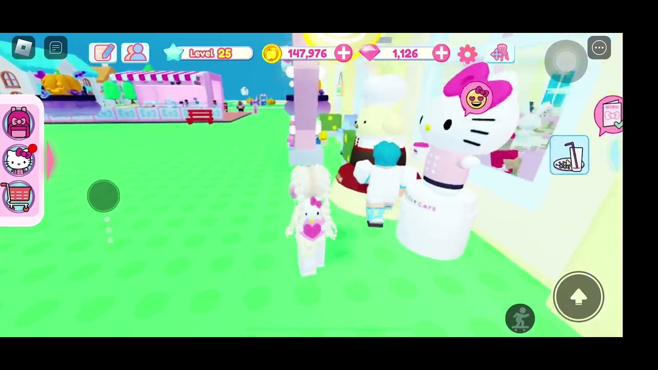 Second floor hello kitty cafe upgrade!! - YouTube